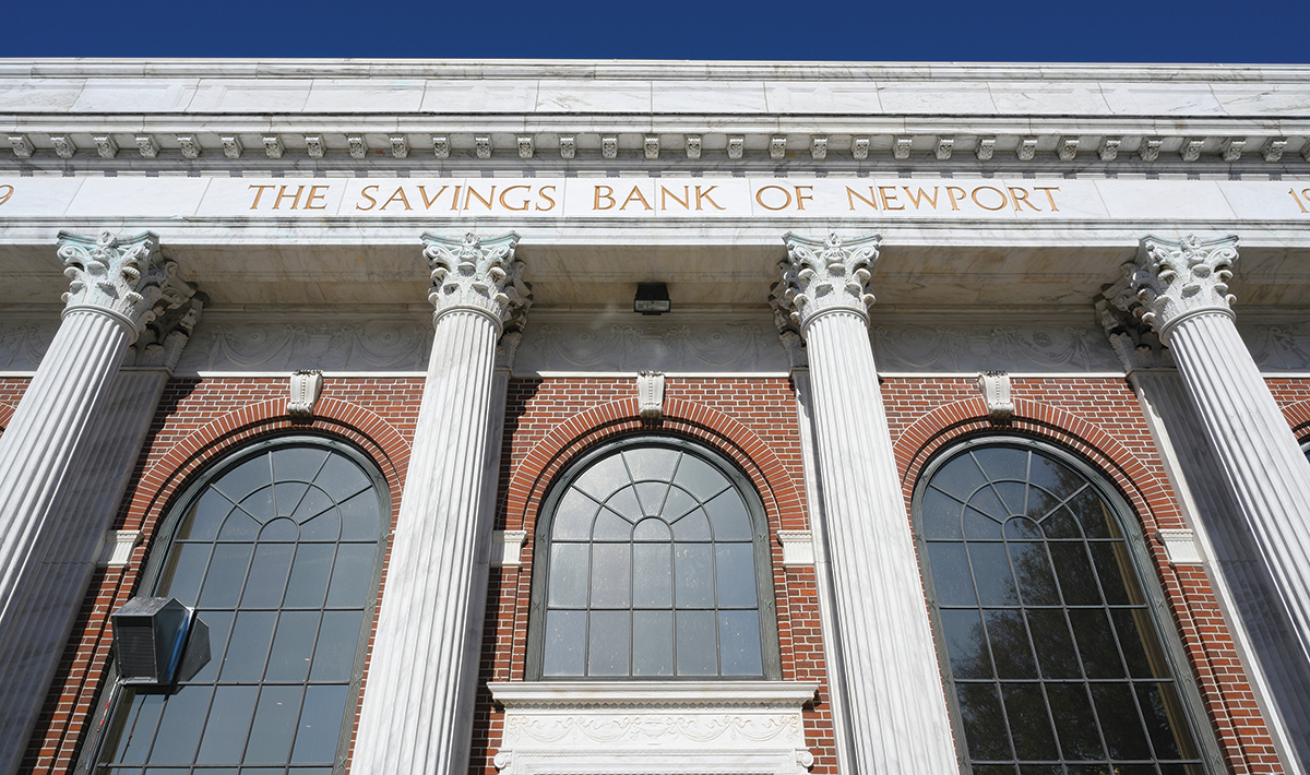 Bank building renovation blends old design with new