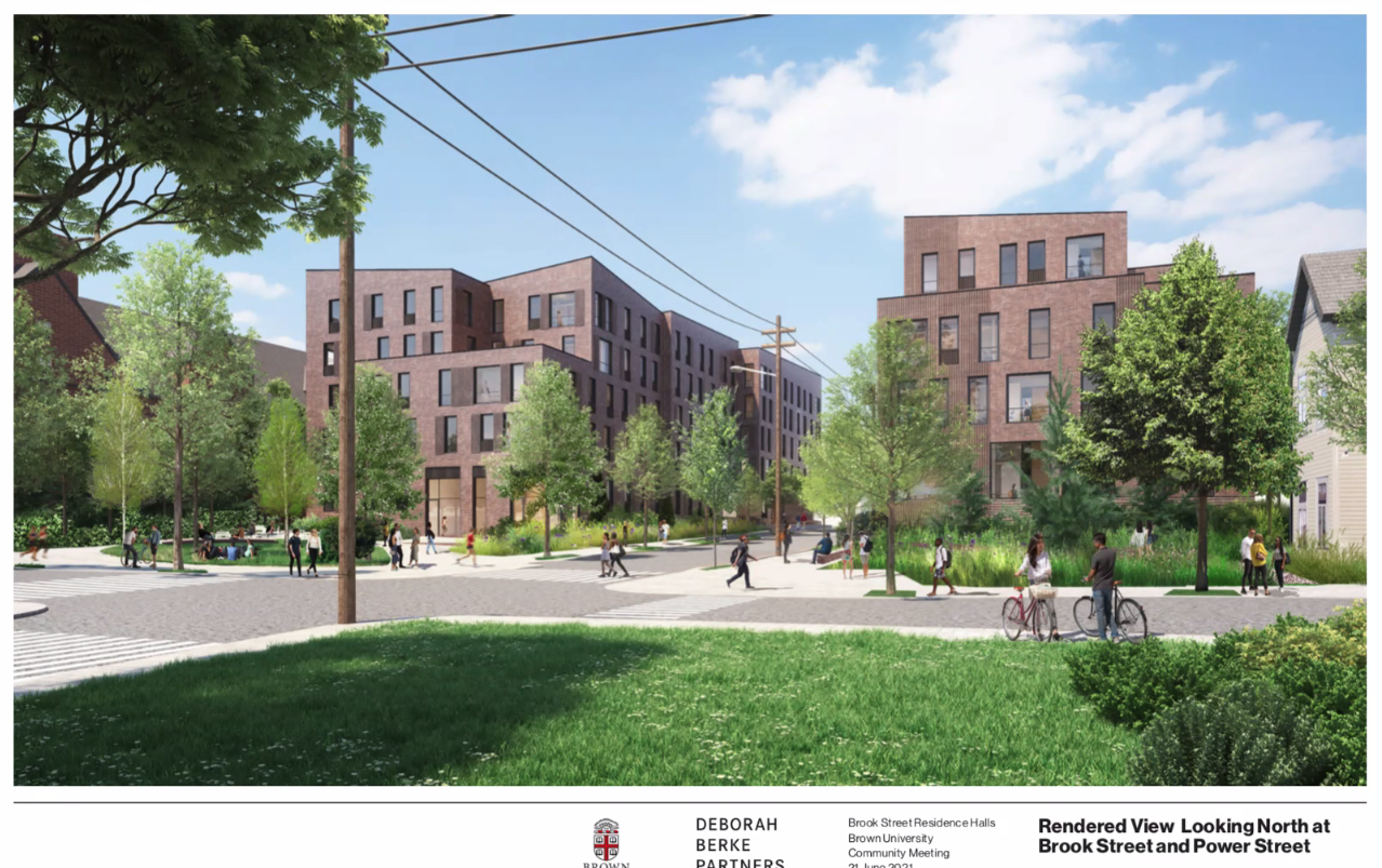 Brown University presents revised design for new residence halls ...