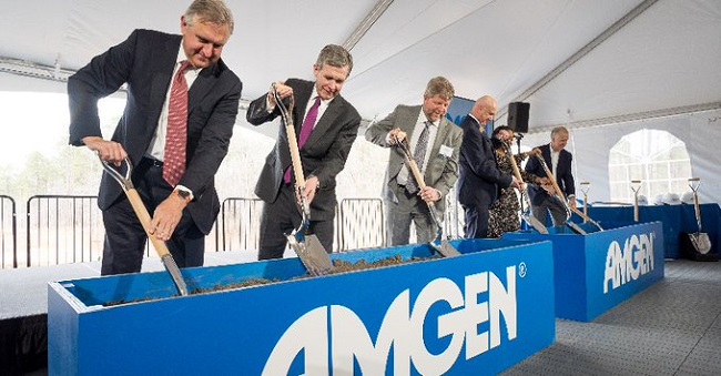 Amgen breaks ground on $550M plant in North Carolina